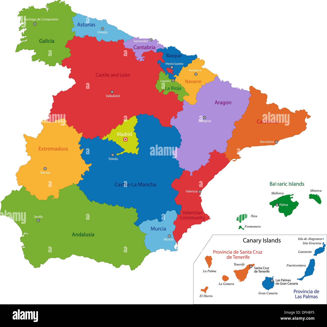 Basque Country Map Stock Photos & Basque Country Map Stock Images - Alamy