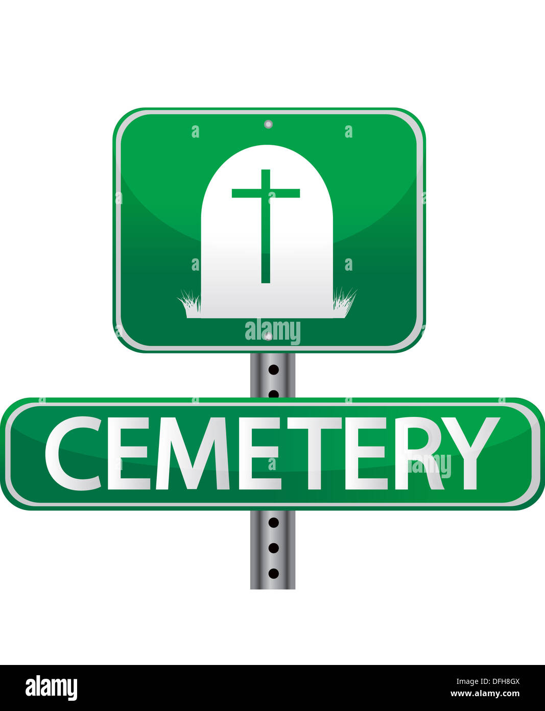 cemetery street sign Stock Photo - Alamy