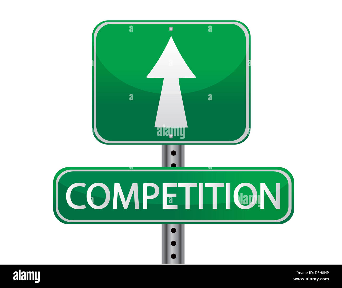 competition street sign Stock Photo - Alamy