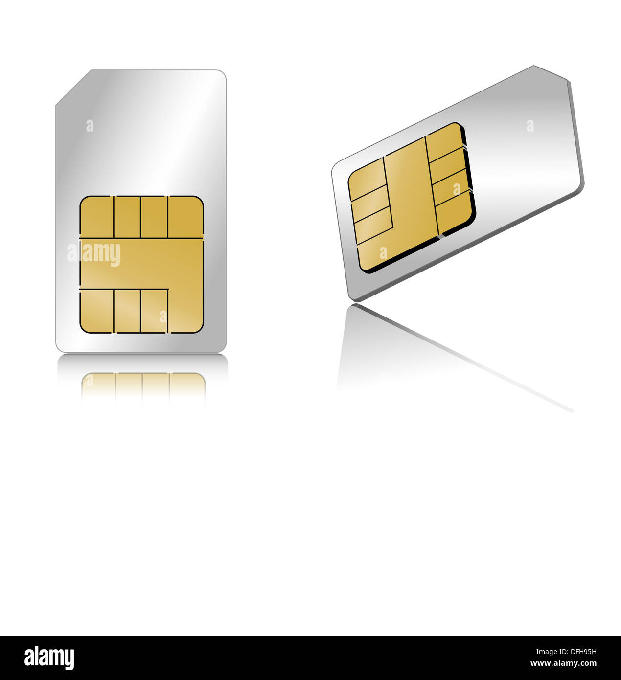 SIM card in different view angles Stock Photo - Alamy