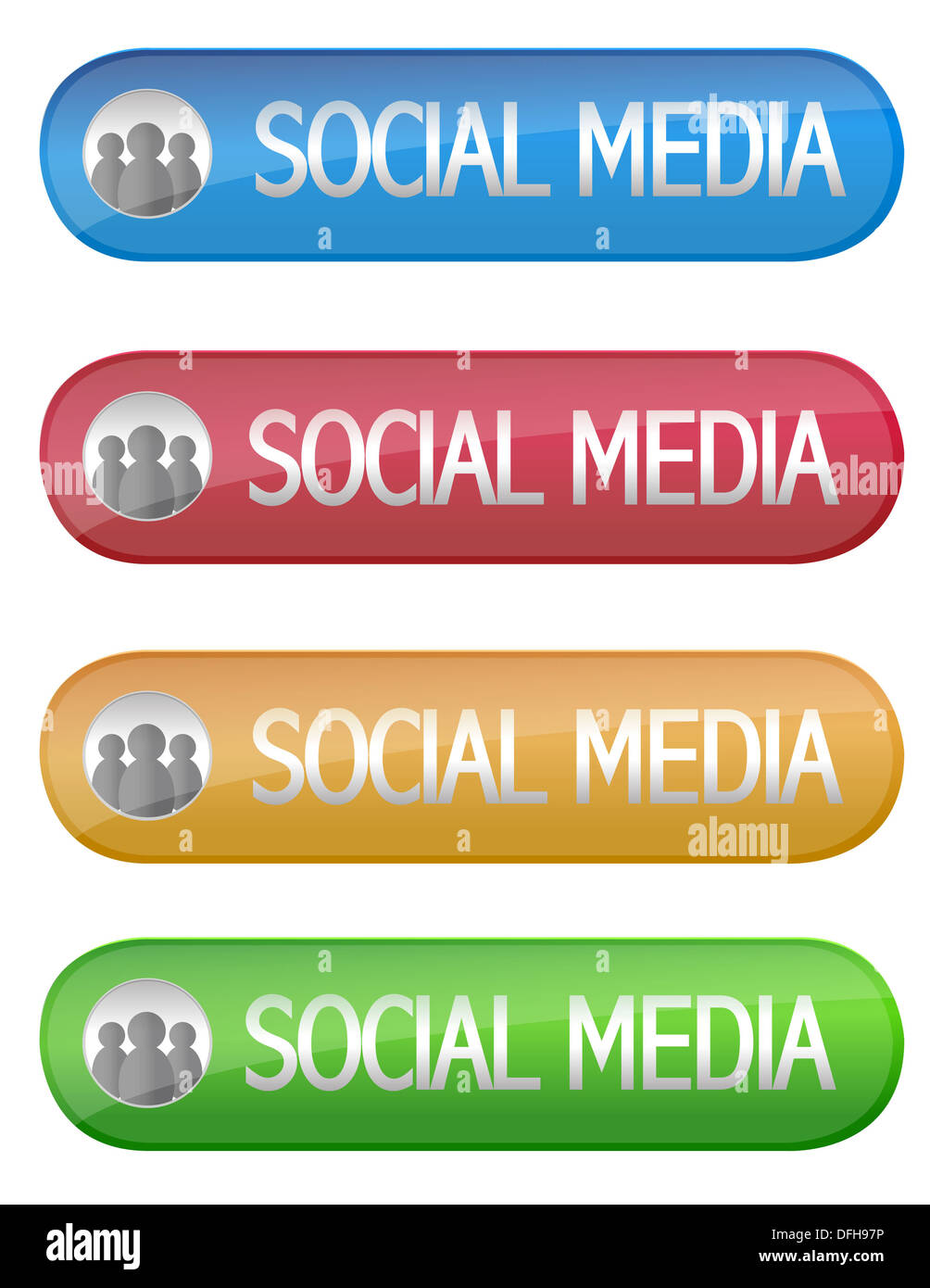 Image connected blue media hi-res stock photography and images - Alamy