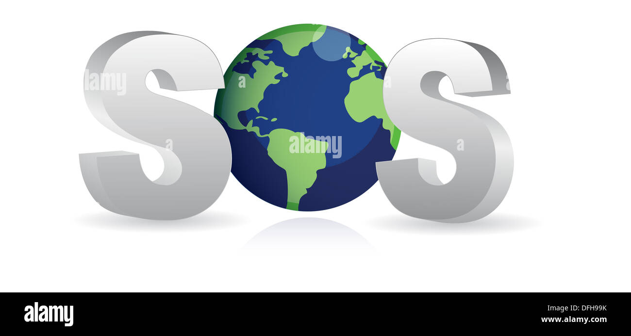 SOS - Save the Earth Stock Photo - Alamy