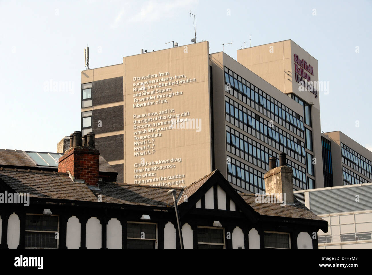 Sheffield Hallam University in central Sheffield, Yorkshire UK Stock ...