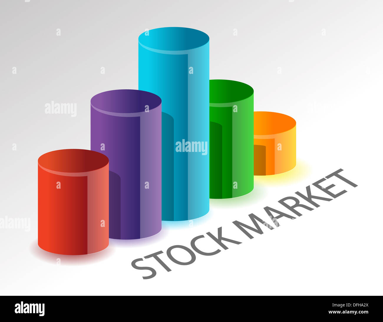 Illustration representing the variable stock market Stock Photo - Alamy