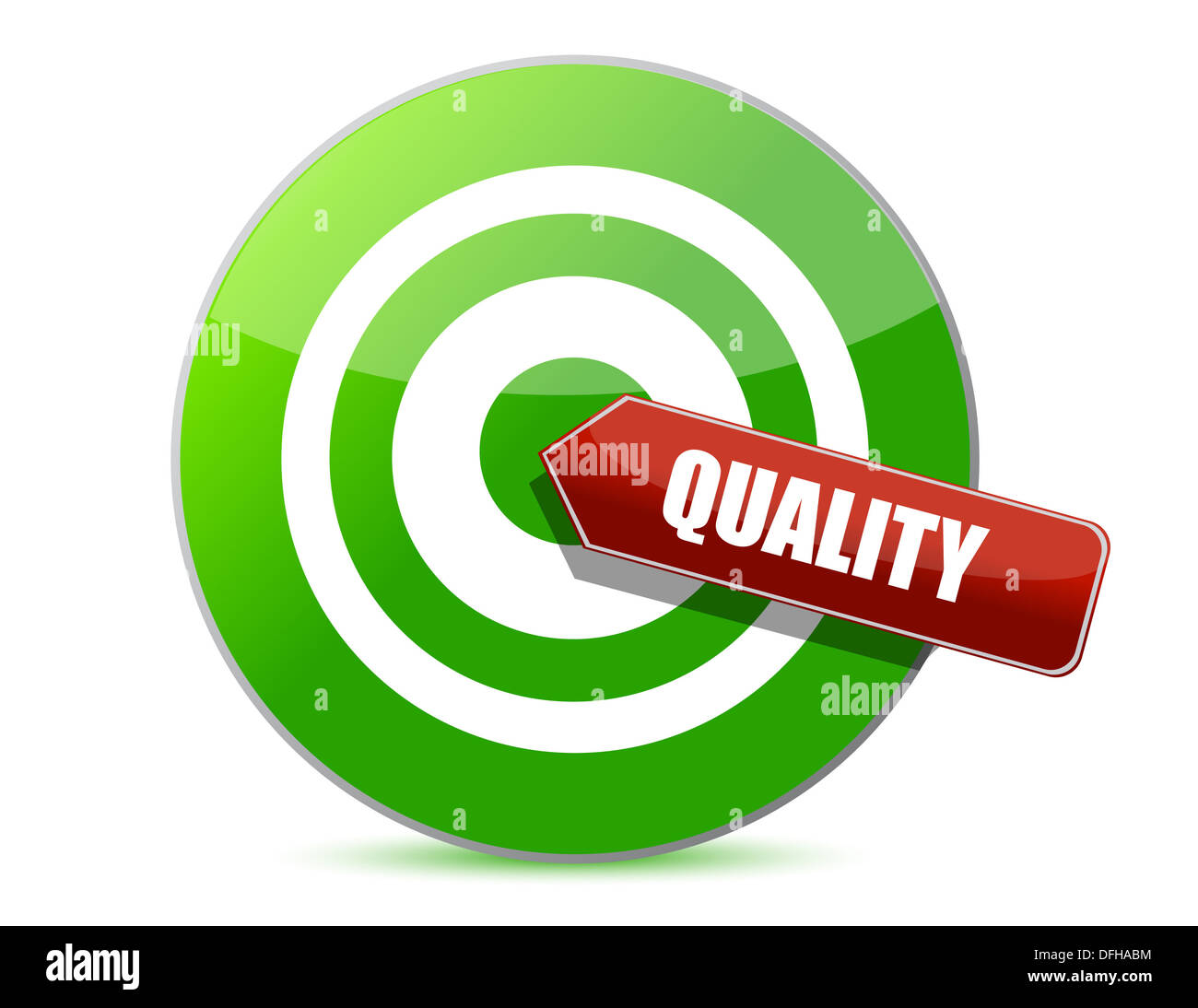 target quality illustration design over white design Stock Photo - Alamy