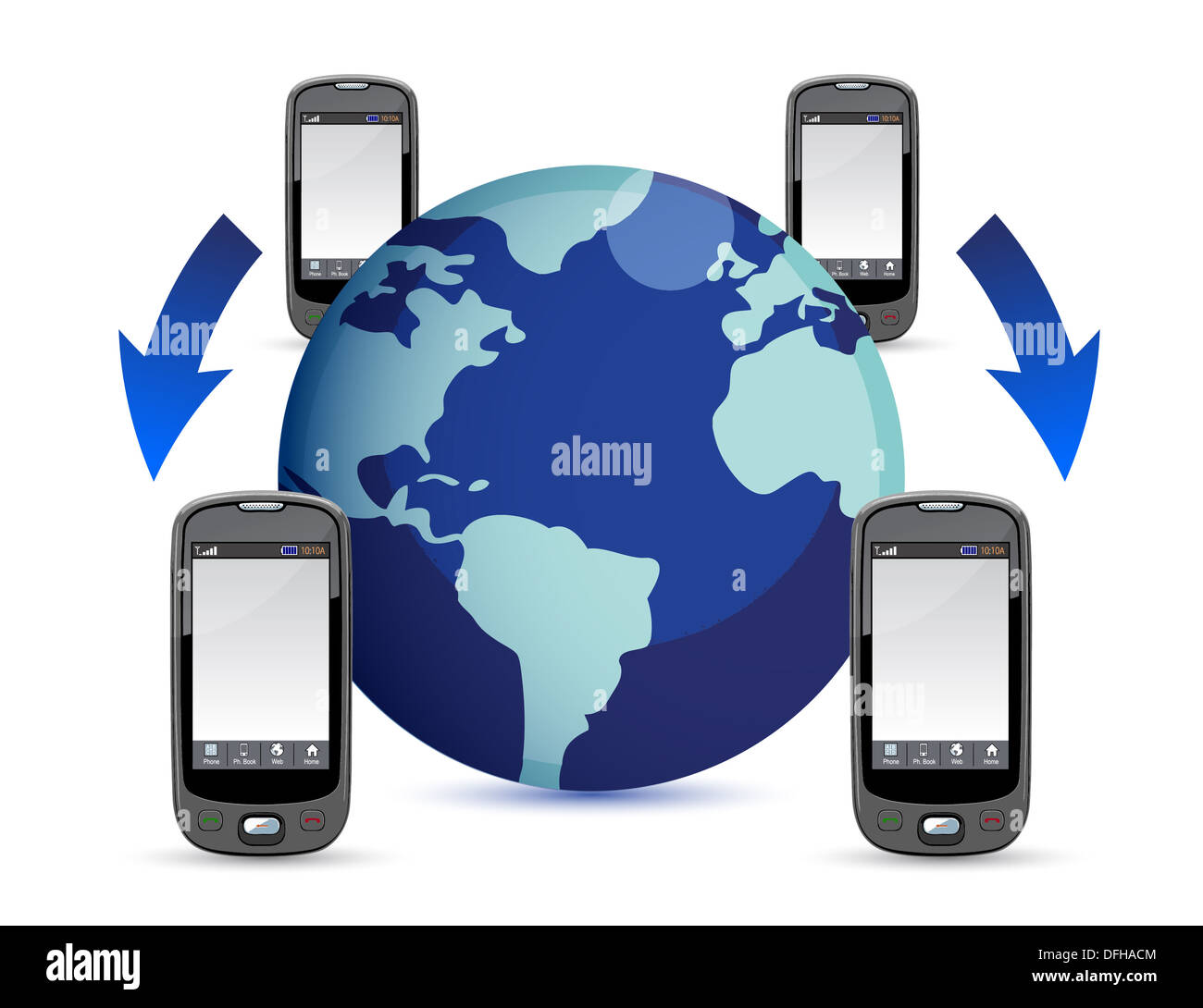 telecommunication concept illustration design Stock Photo - Alamy