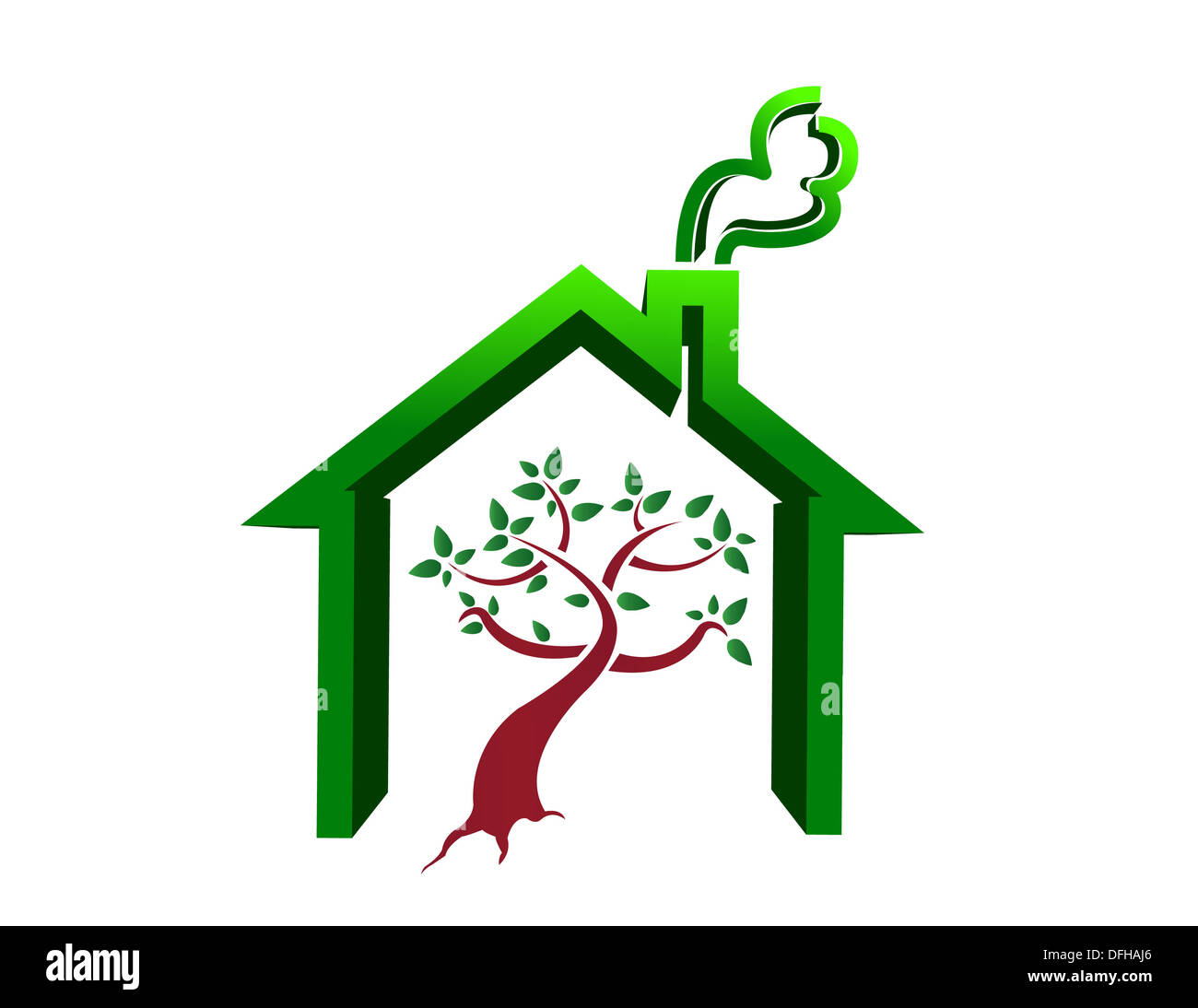 tree house illustration design isolated over a white background Stock ...