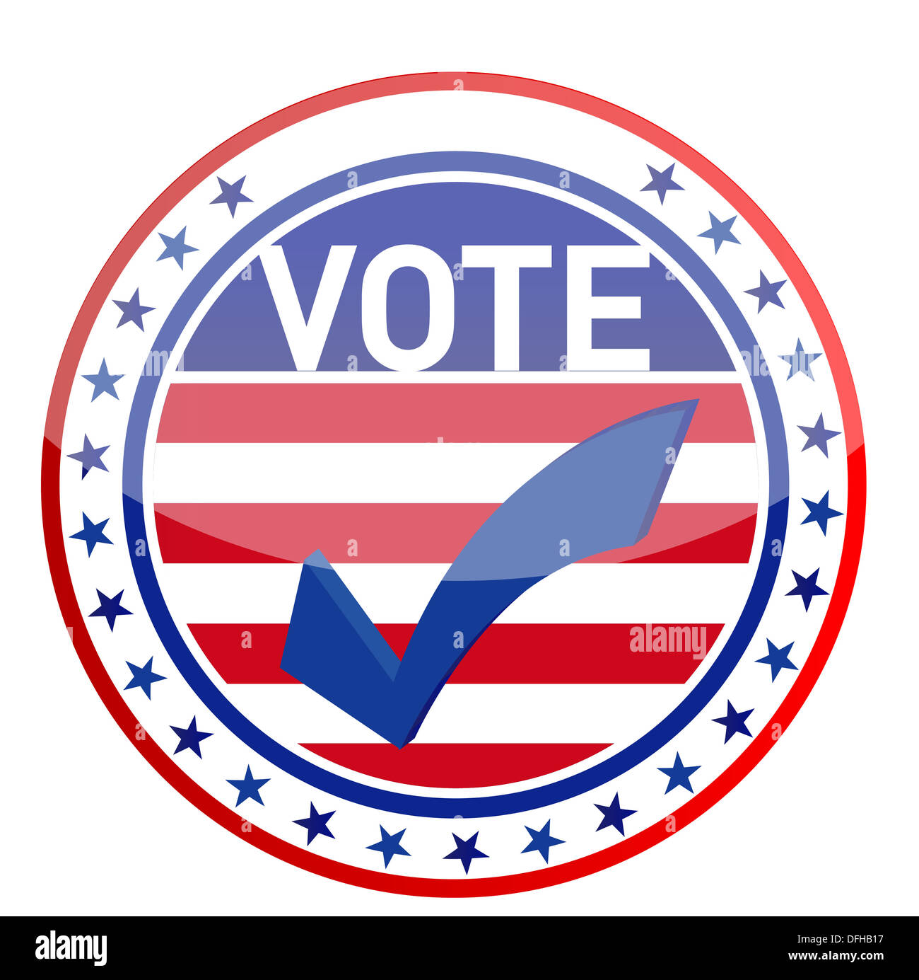 American election vote pins hi-res stock photography and images - Alamy