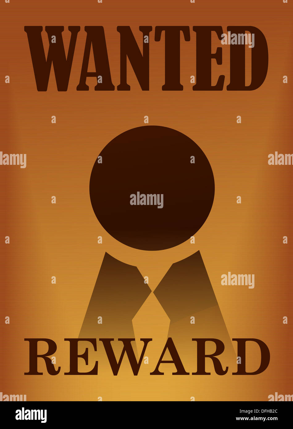 Vintage wanted poster grunge illustration hi-res stock photography and ...