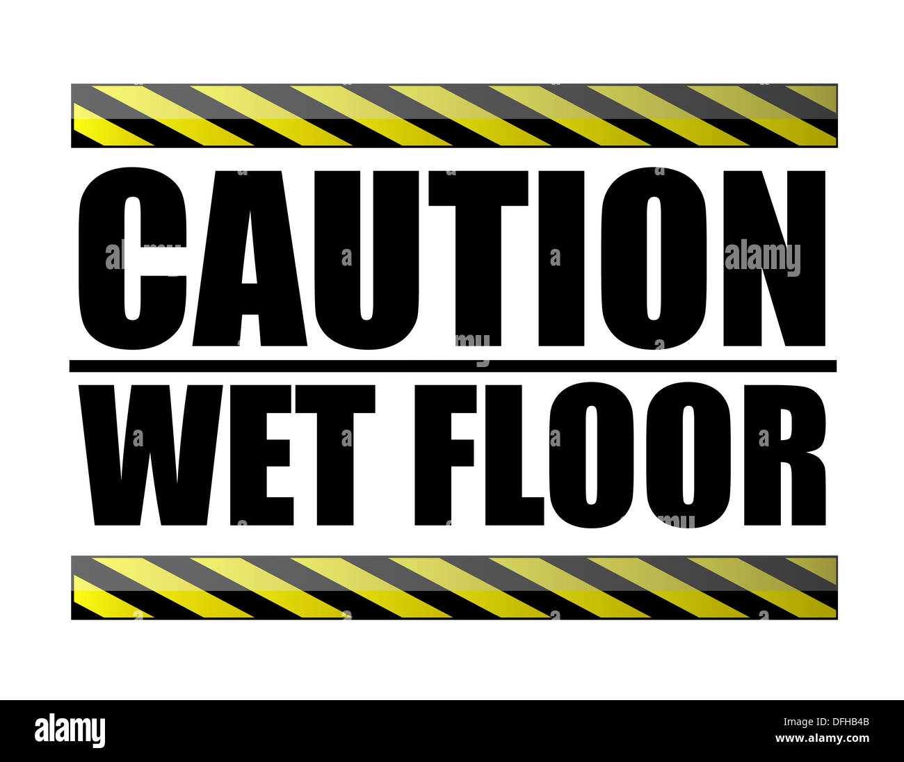 Caution wet floor Stock Photo - Alamy