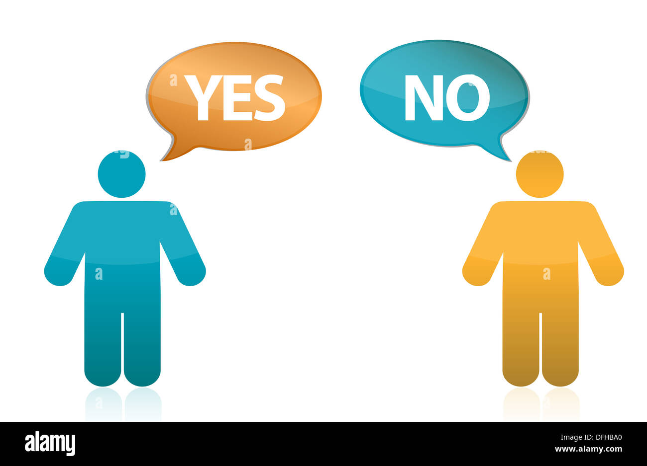 yes or no illustration design Stock Photo - Alamy