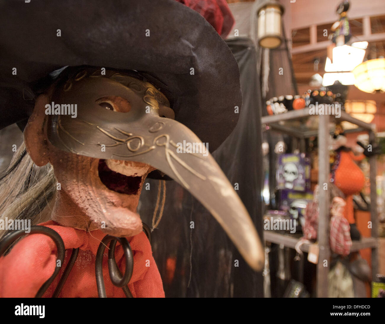 Orange County, California, USA. 23rd Sep, 2013. A masked ghoul looks ...