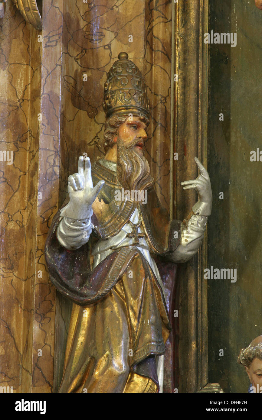 Statue of saint Stock Photo - Alamy