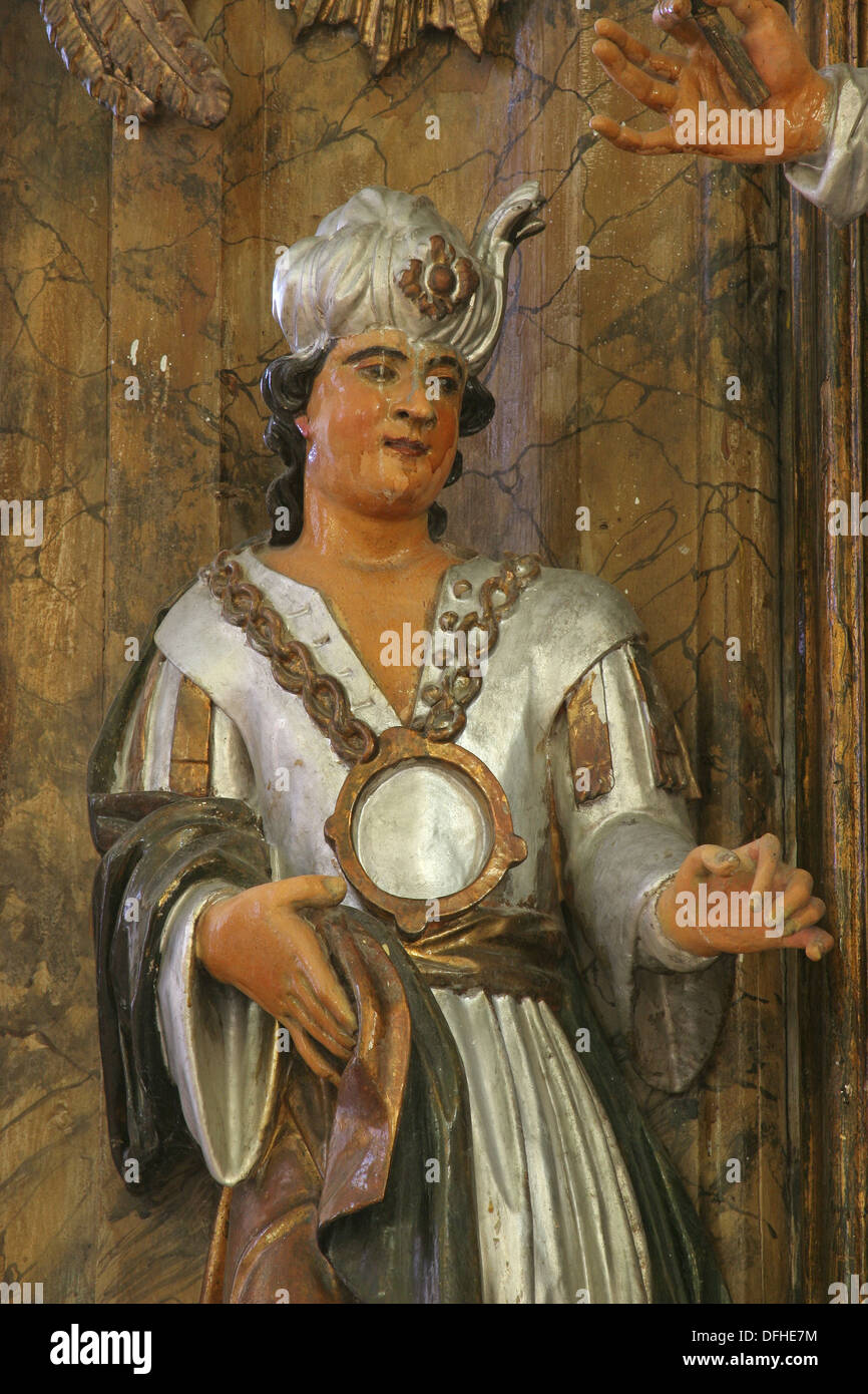 Statue of saint Stock Photo - Alamy