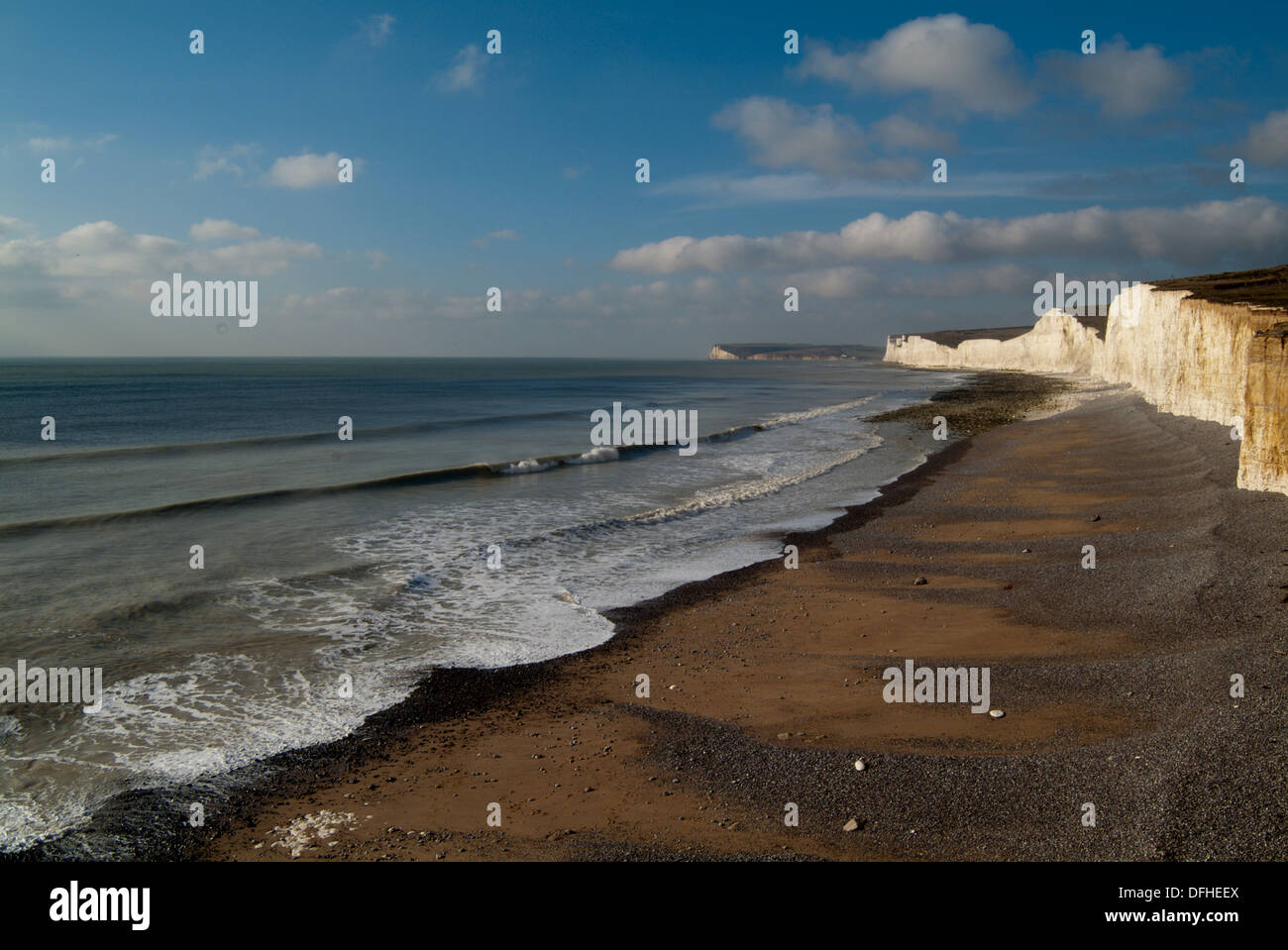 View of Birling Gap East Sussex England Stock Photo - Alamy