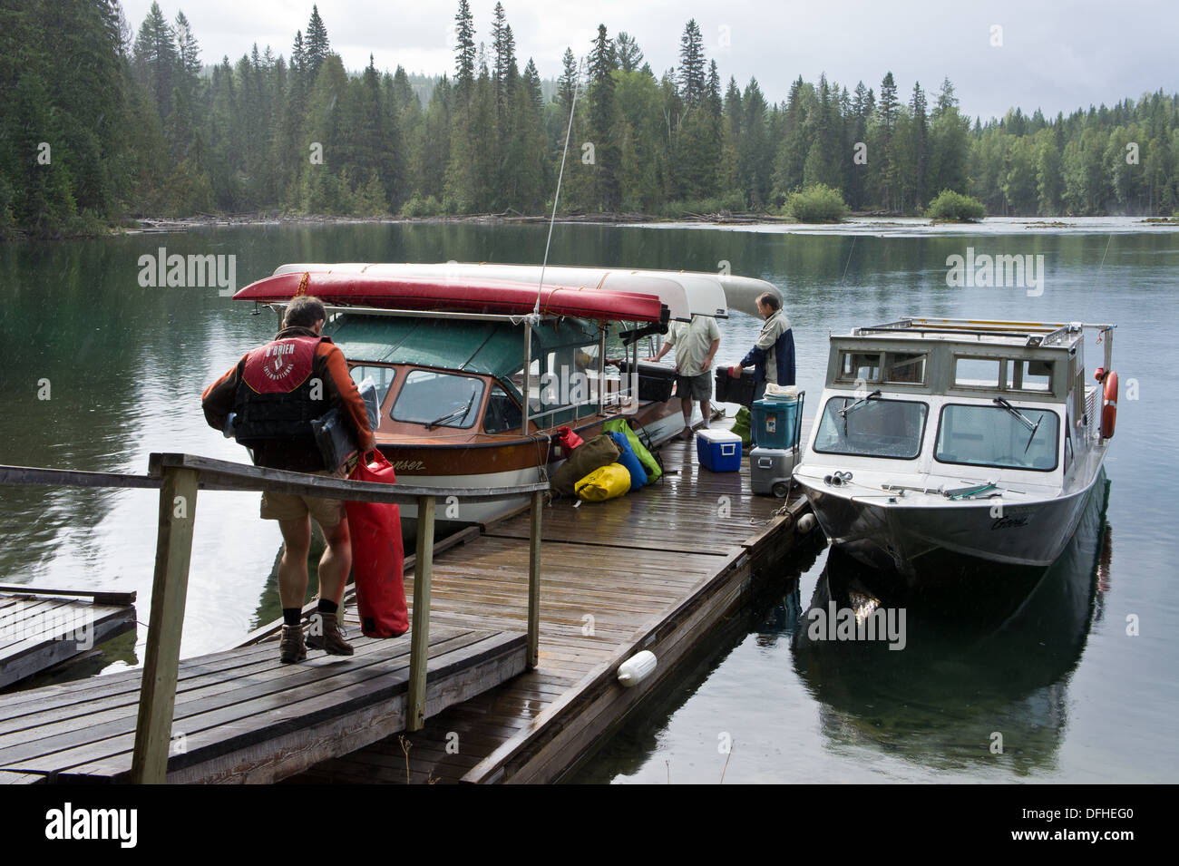 canoe scenic Wells Gray Provincial Park BC Canada Stock Photo - Alamy