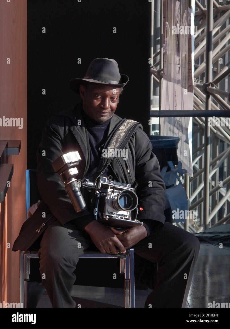 Louis Mendes, a New York City photographer known for carrying around ...