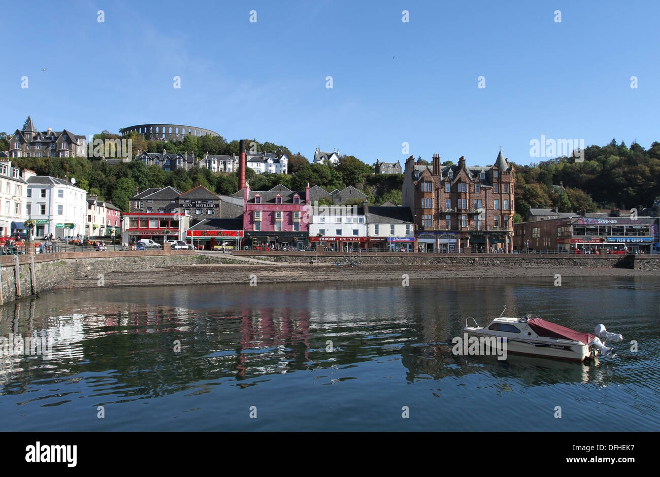McCaig's tower Oban waterfront Scotland September 2013 Stock Photo - Alamy