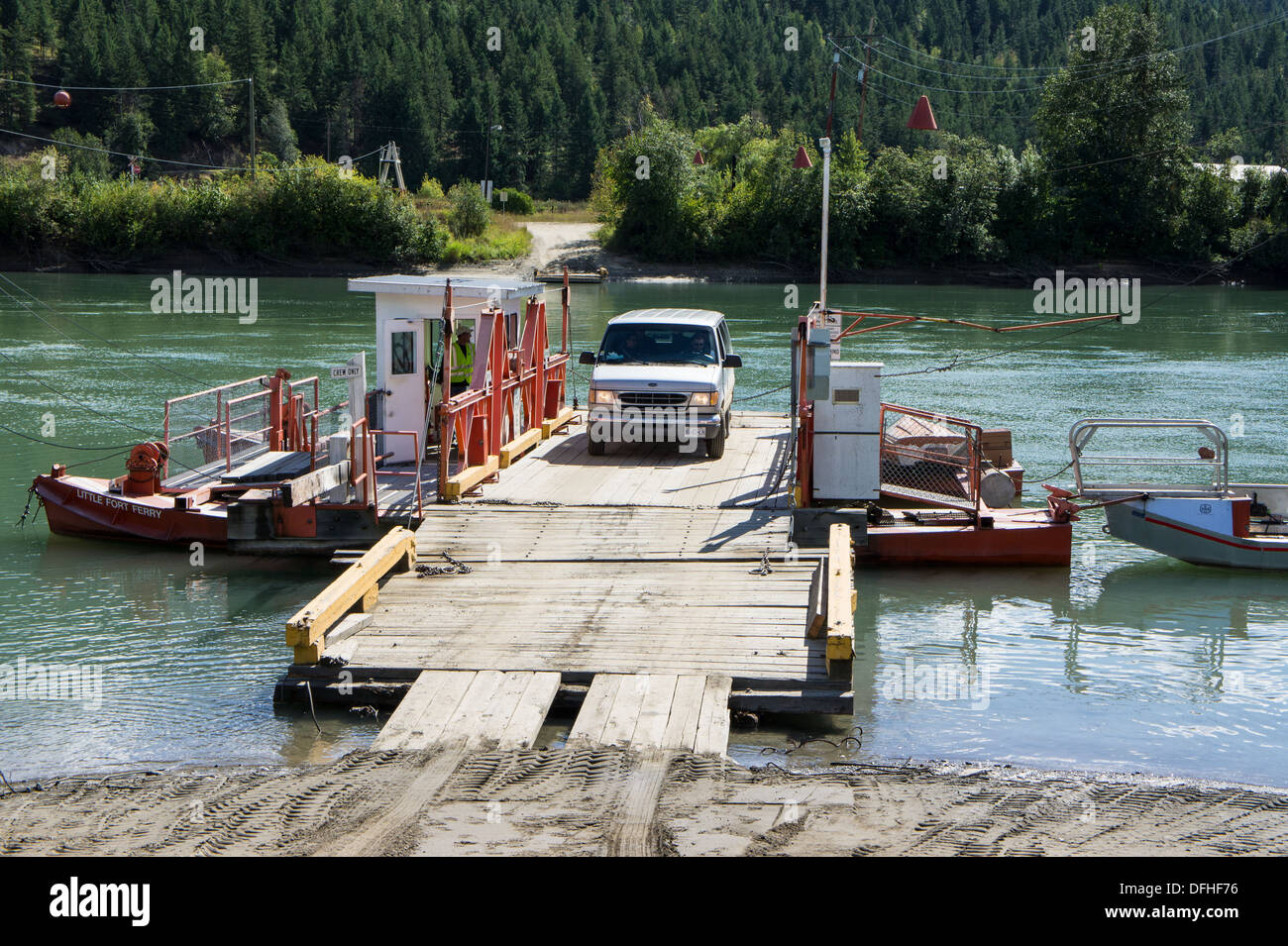 McLure Ferry North Thompson River British Columbia Stock Photo - Alamy