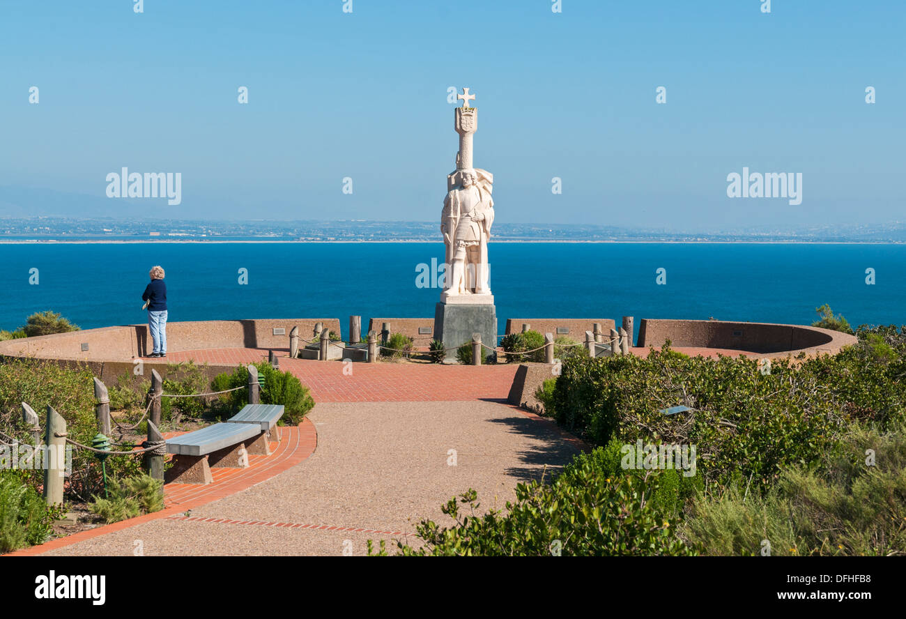 California, San Diego, Cabrillo National Monument, statue of Juan ...