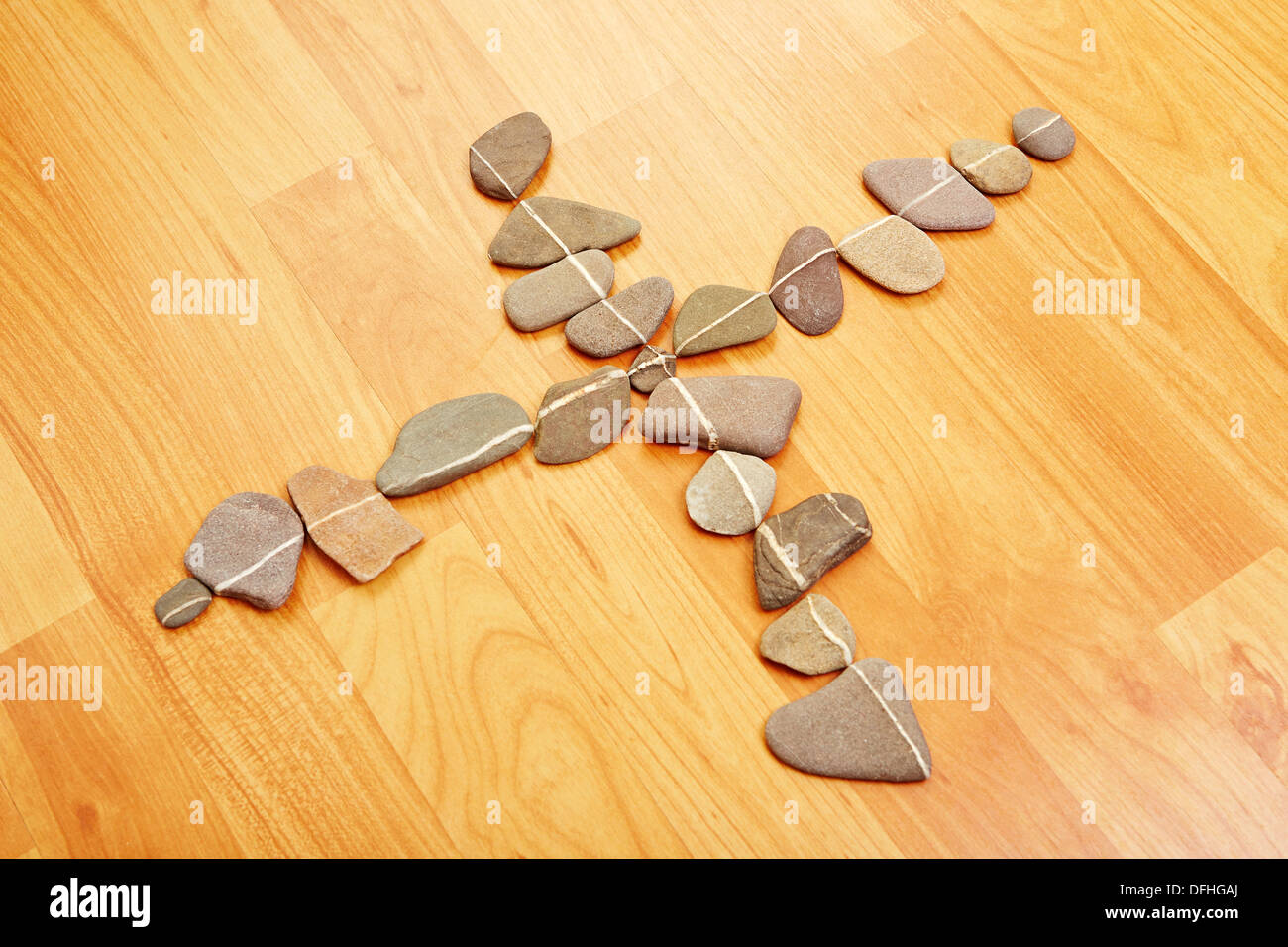 Stones rock white lines hi-res stock photography and images - Alamy