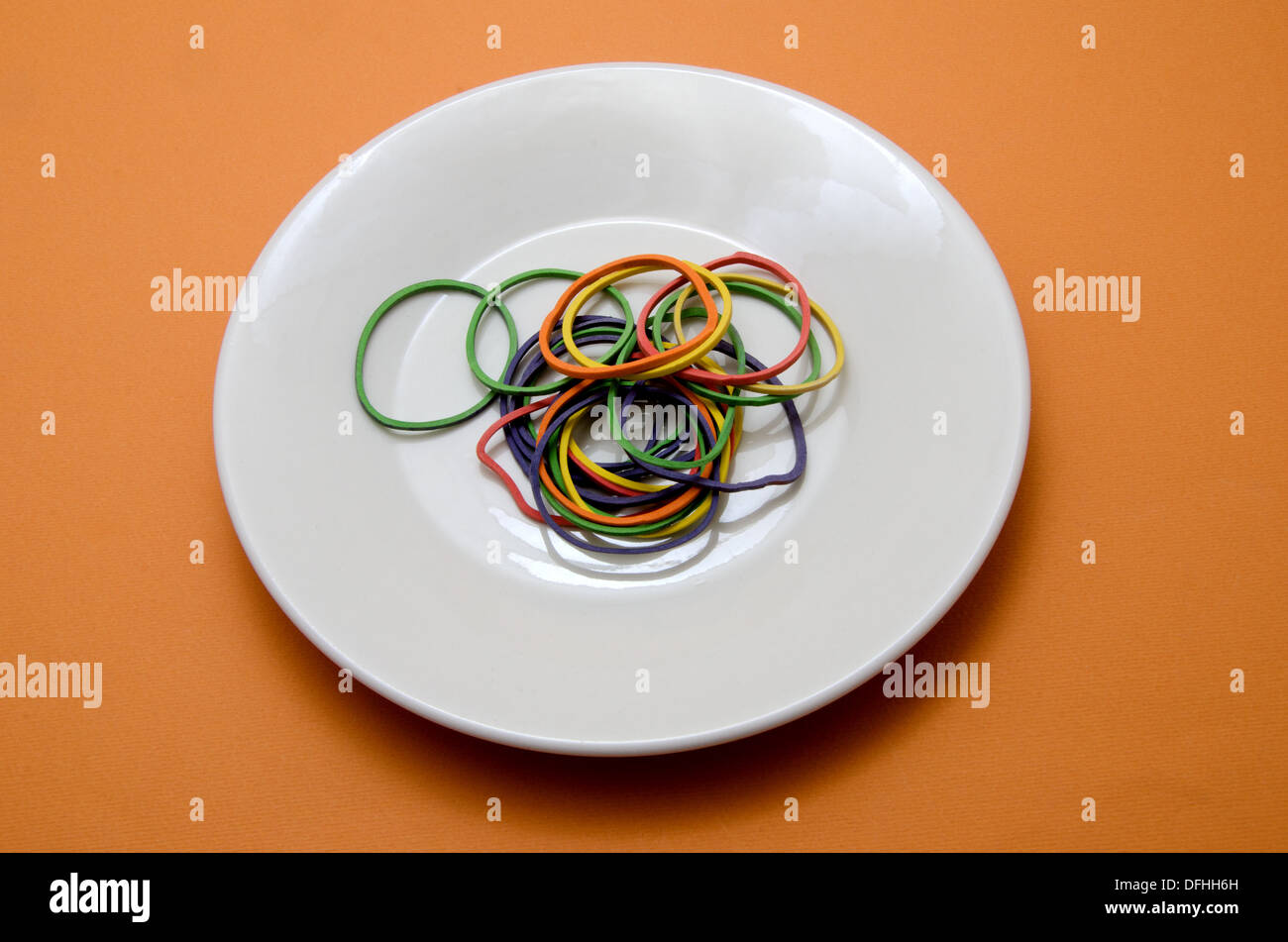 Stack of rubber bands hi-res stock photography and images - Alamy