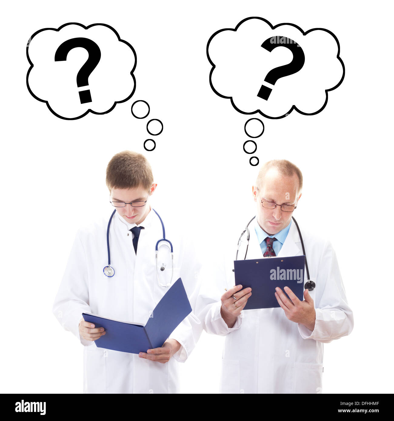 There are too many information for the doctors Stock Photo - Alamy
