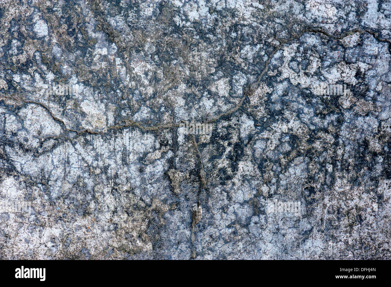 Cracks and Fissures with die moss Stock Photo - Alamy