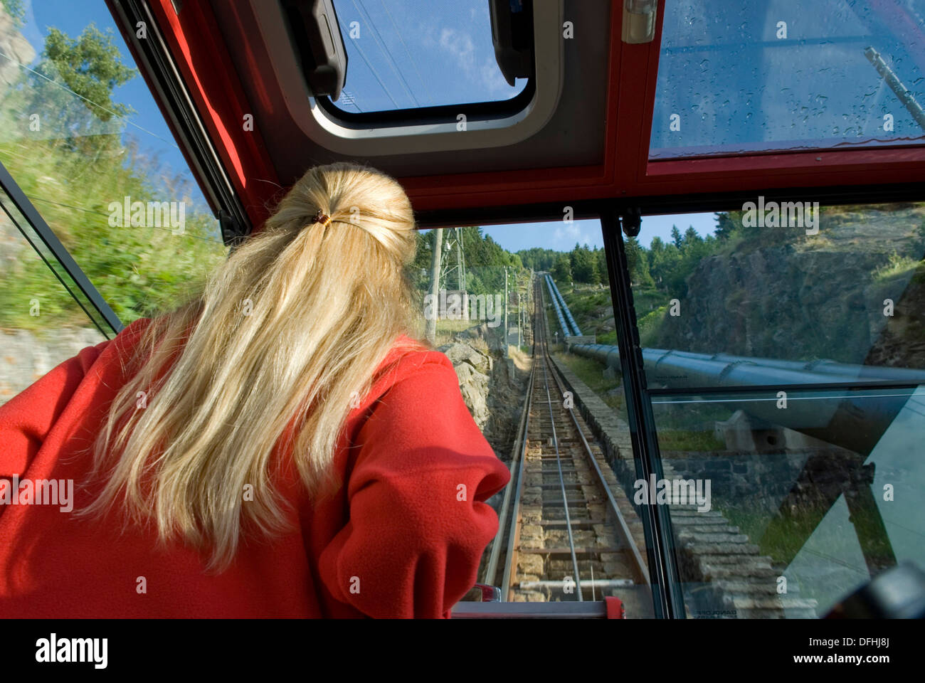 Ritom-Piora funicular, Canton Ticino, Switzerland, Europe Stock Photo ...
