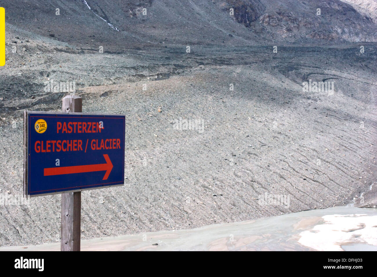 The Pasterze, Austria's most extended glacier has reduced in length ...