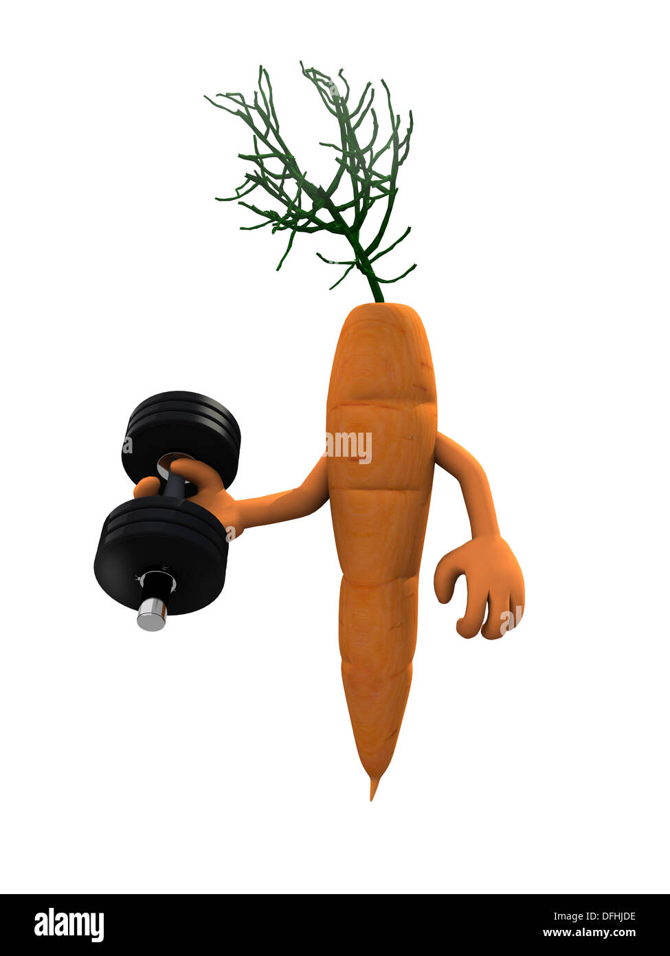 carrot that makes weight training, concept of power of the natural ...