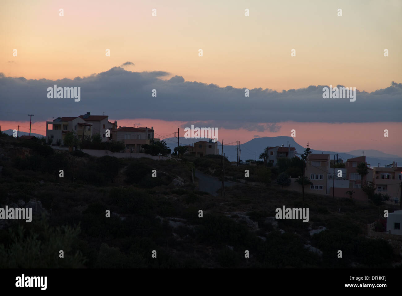 Crete sunset greece hi-res stock photography and images - Alamy