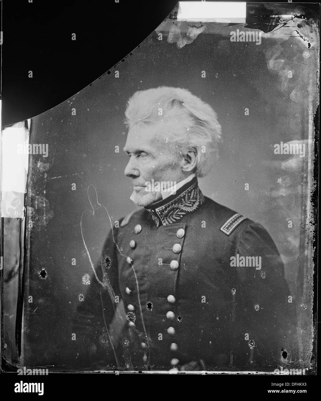 General Edmund P. Gaines, a prominent U.S. Army officer, is depicted in ...