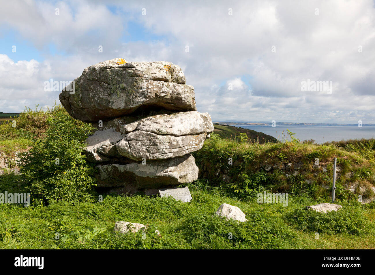 The Giant's Quoits near Rosenithon, Cornwall Stock Photo - Alamy