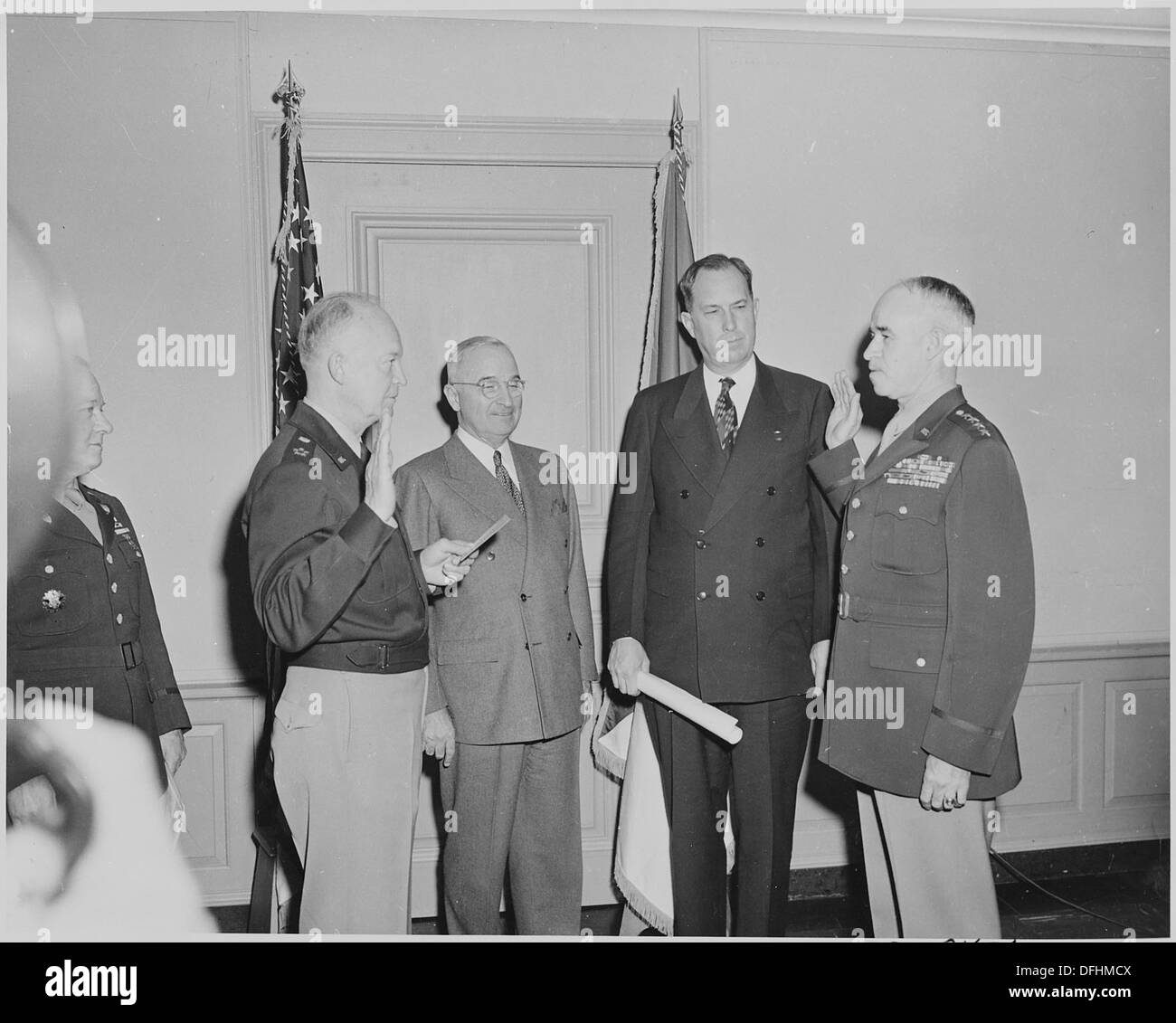 General Omar Bradley is sworn in as the Chief of Staff of the U.S. Army ...