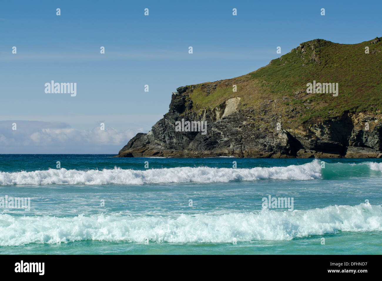 The waves gave off the typical but beautiful blue-ish green of the ...