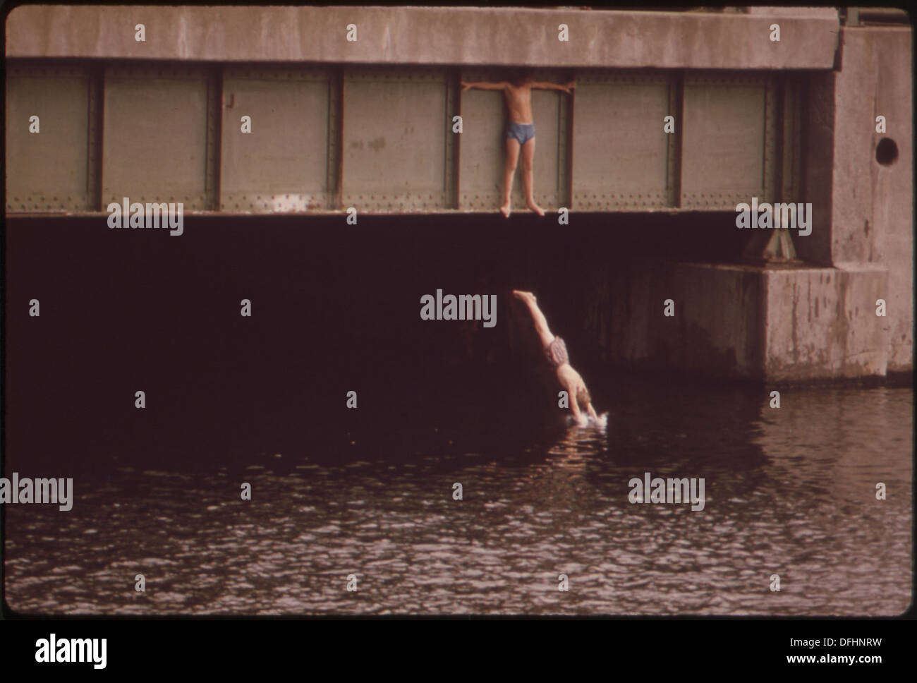 The Nashua River in Clinton, Massachusetts, just a quarter mile from its origin below the ...