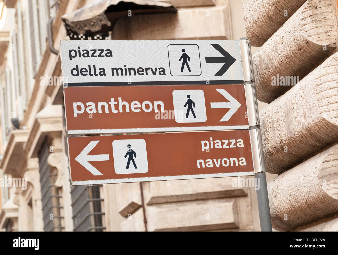 Italy direction directions sign hi-res stock photography and images - Alamy