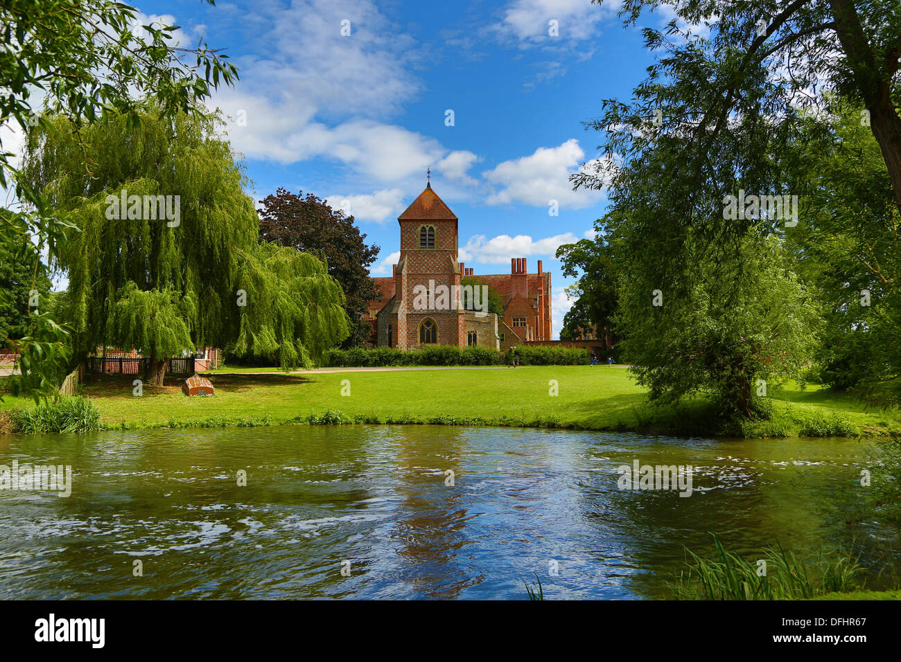 Mapledurham House from the across river Stock Photo - Alamy