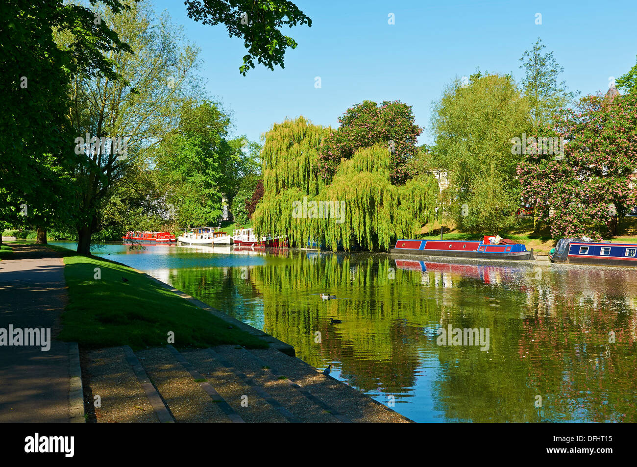 Cambridge England Canal High Resolution Stock Photography and Images ...