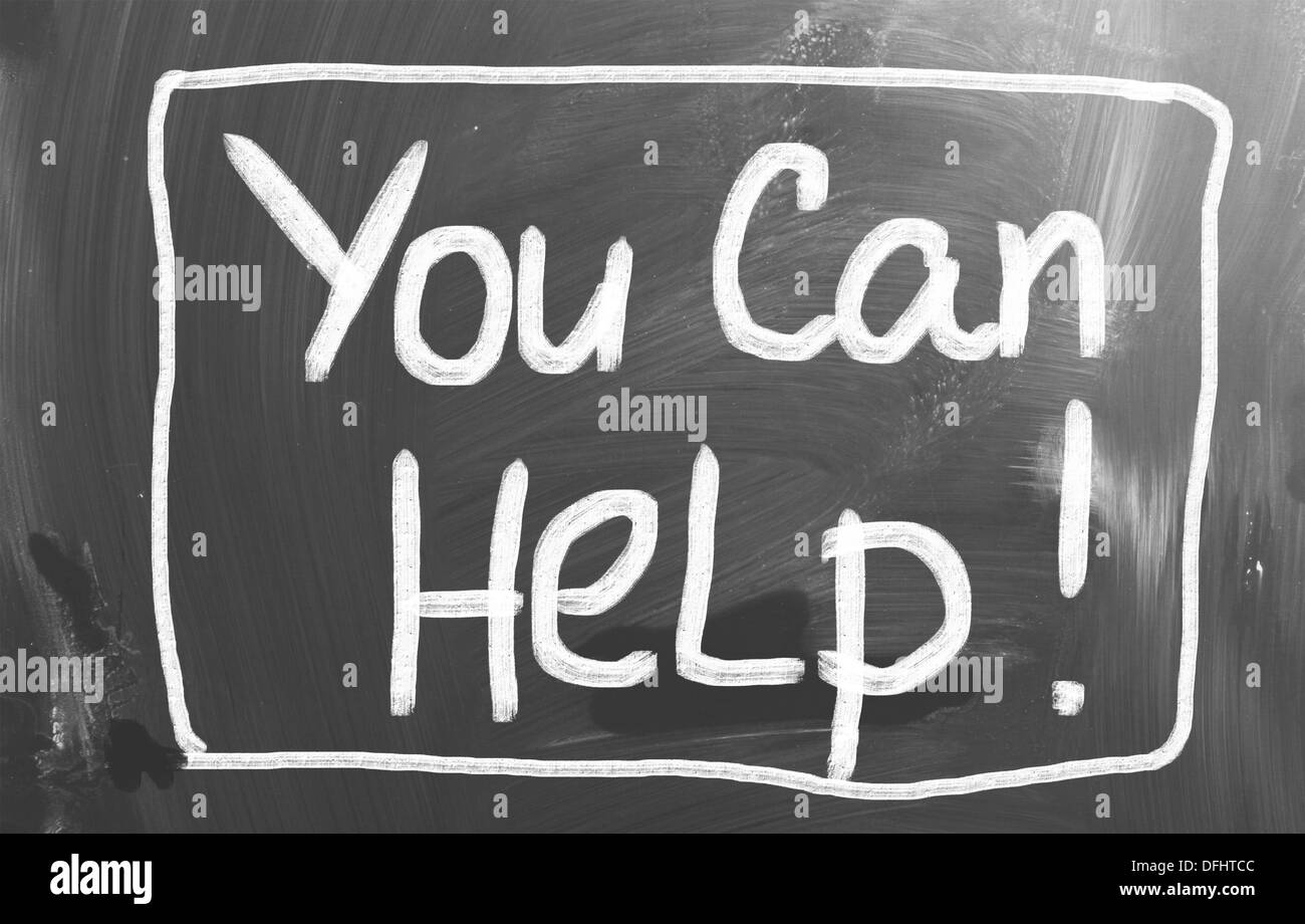 You Can Help Concept Stock Photo - Alamy