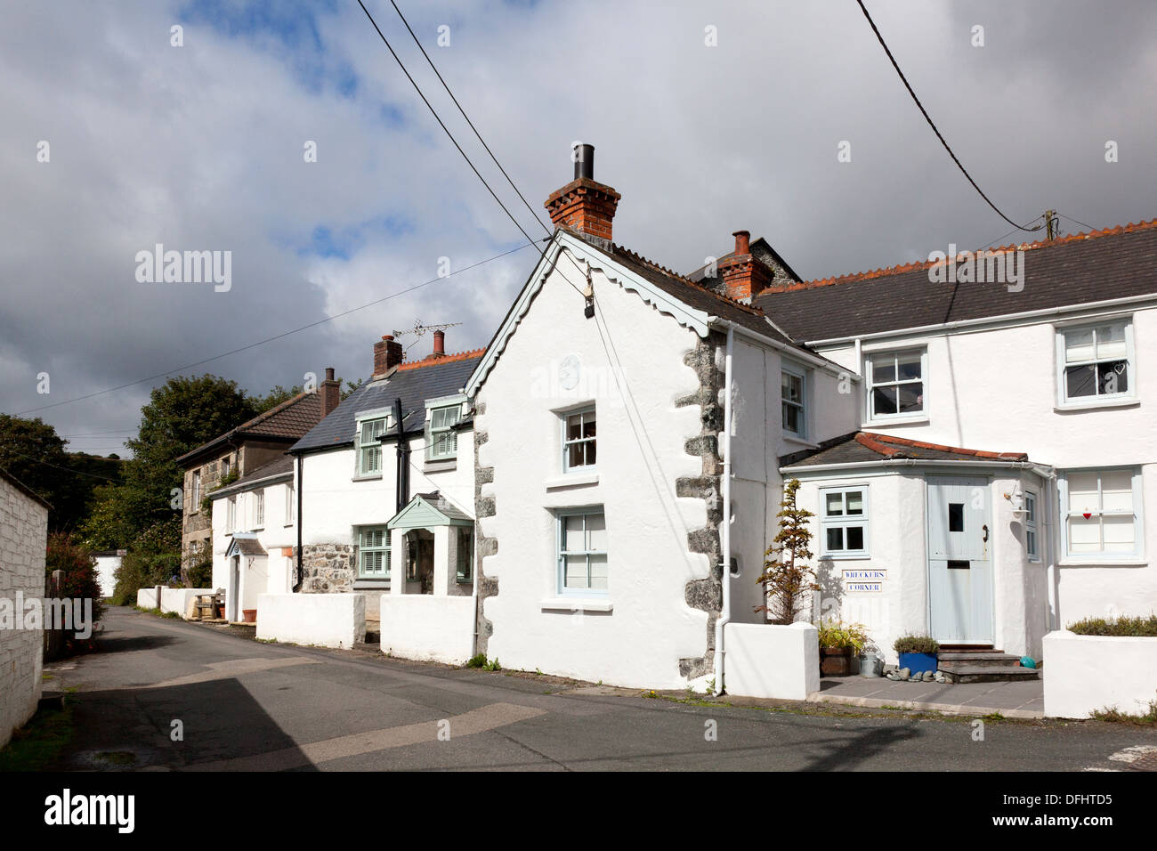 House at Wreckers Corner, Porthallow, Cornwall Stock Photo - Alamy
