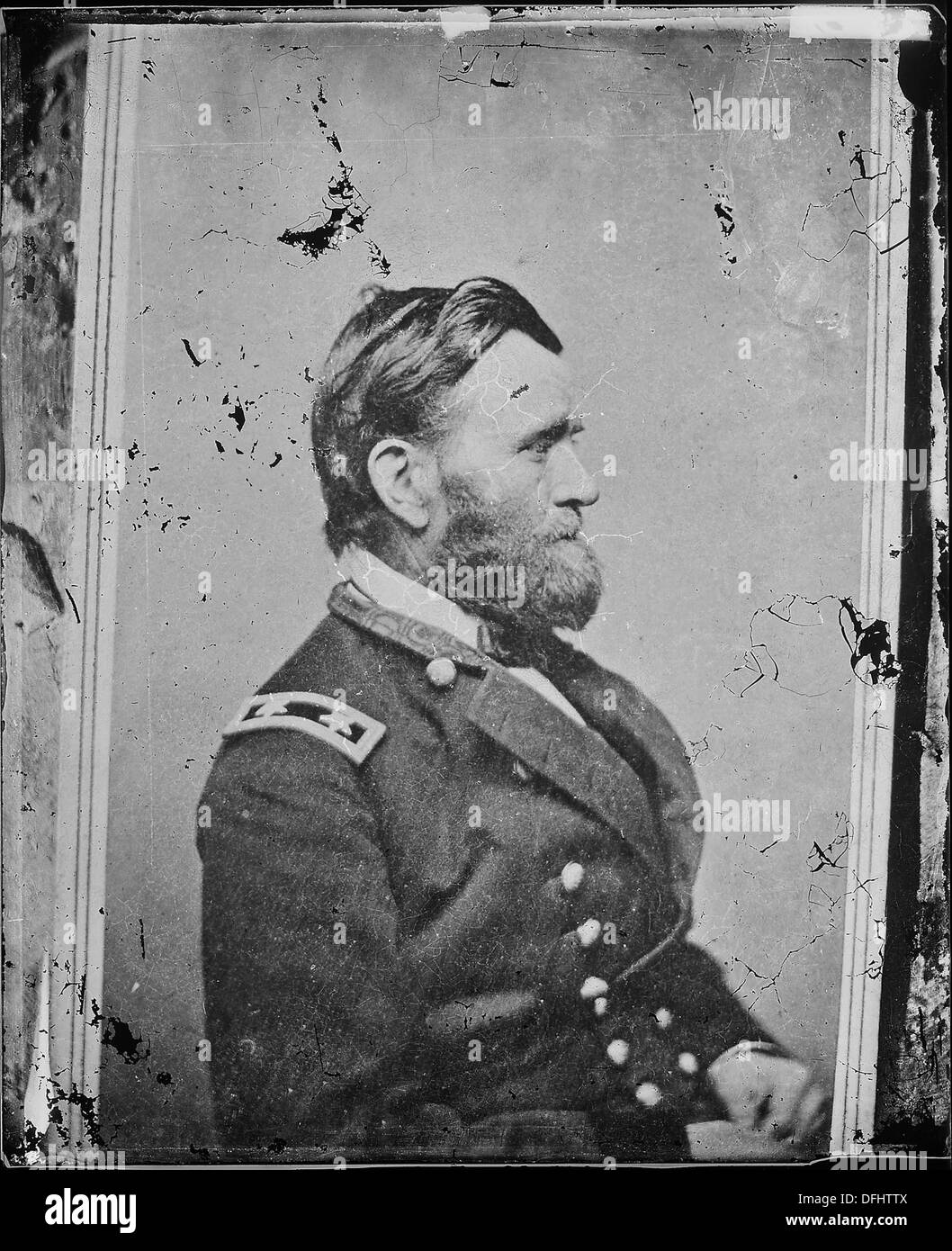 A portrait of General Ulysses S. Grant, the 18th President of the ...