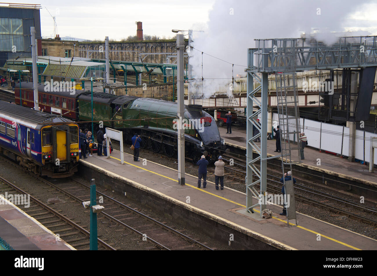 Steam locomotive 'Union of South Africa' 60009 special charter train in ...