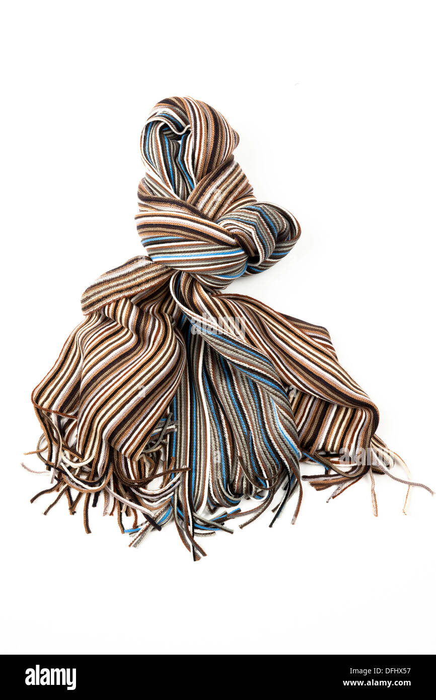 scarf on white background close up Stock Photo - Alamy