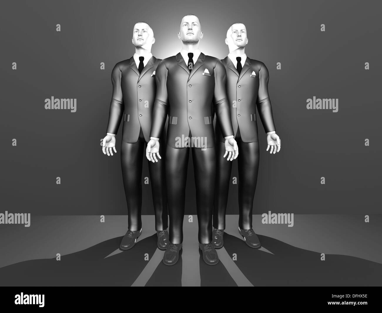 A group of business man. 3D rendered Illustration Stock Photo - Alamy