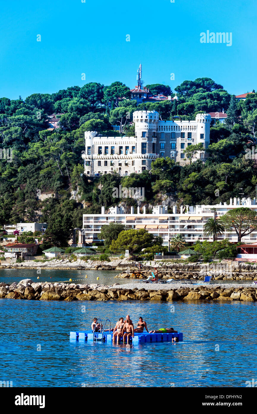 Europe, France, Alpes-Maritimes, Menton. The castle Stock Photo - Alamy