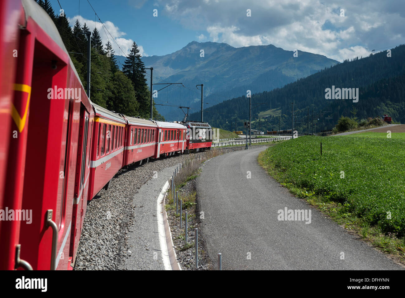 Rhaetian railway rhb hi-res stock photography and images - Alamy