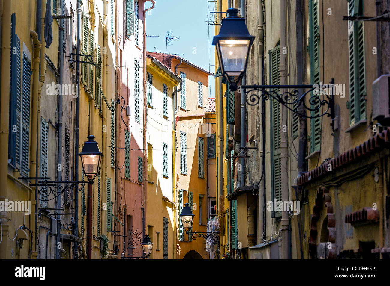 Mediterranean facade house colored hi-res stock photography and images ...