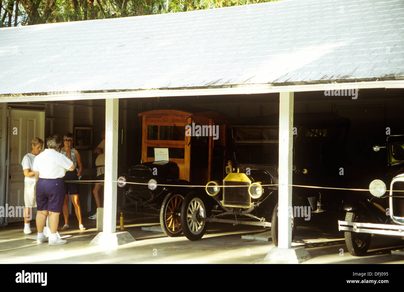Garage at the Ford Home/Winter Estate, Ft. Meyers, Florida, USA Stock ...